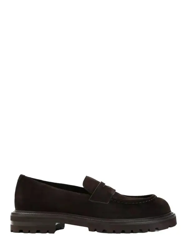Giorgio Armani Suede Loafers - Brown