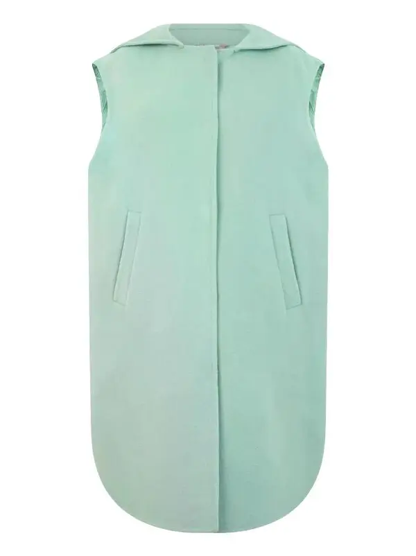 Herno Padded Hooded Vest - Green