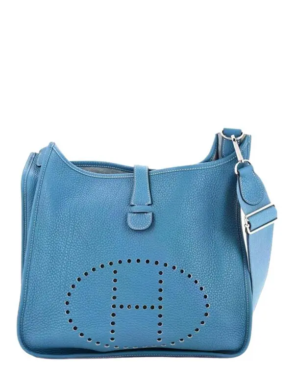 Hermès Evelyne Bag Gen Iii Clemence Gm Crossbody Bag - Blue