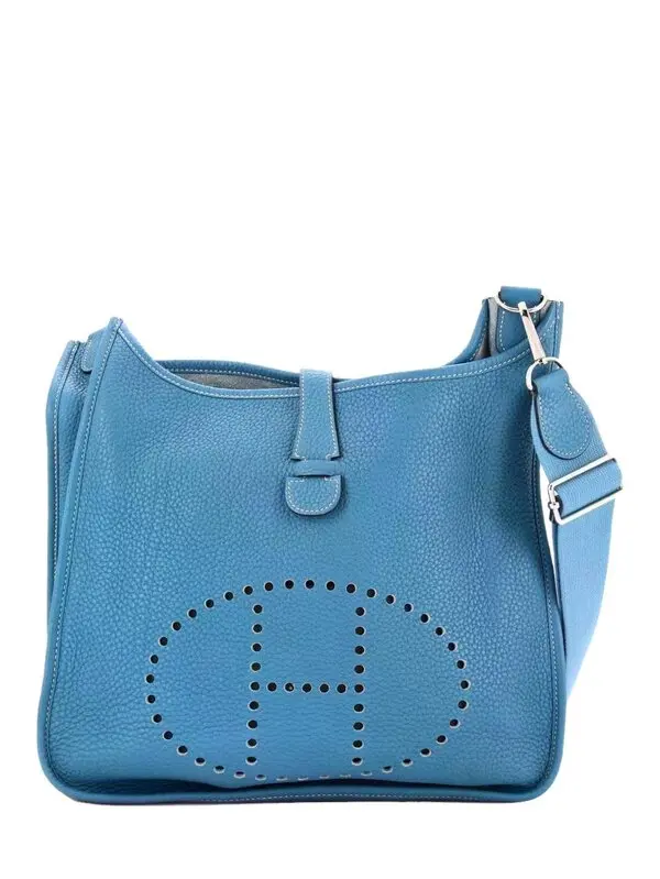 Hermès Evelyne Bag Gen Iii Clemence Gm - Blue