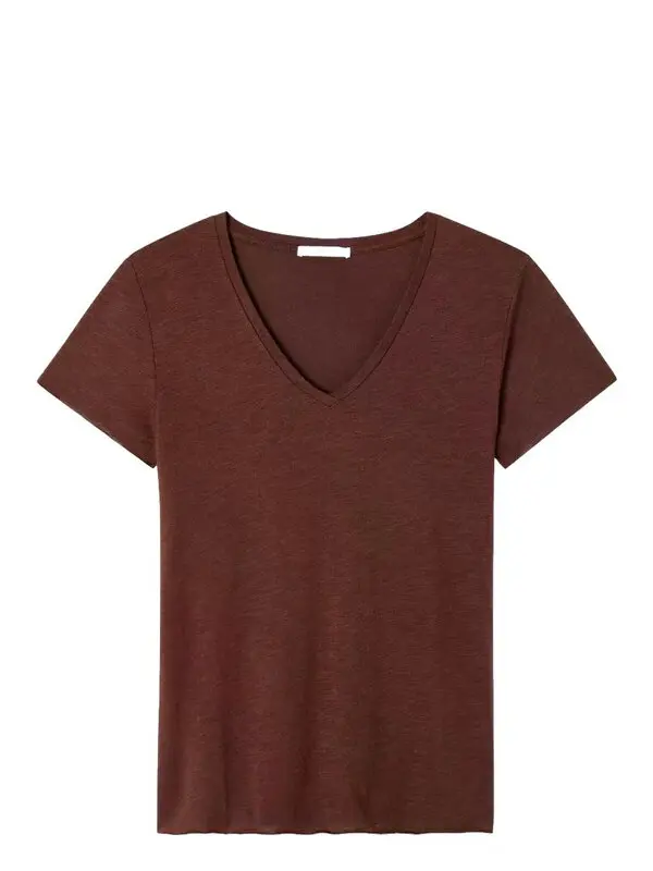 American Vintage Jacksonville Av-line T-shirt - Brown