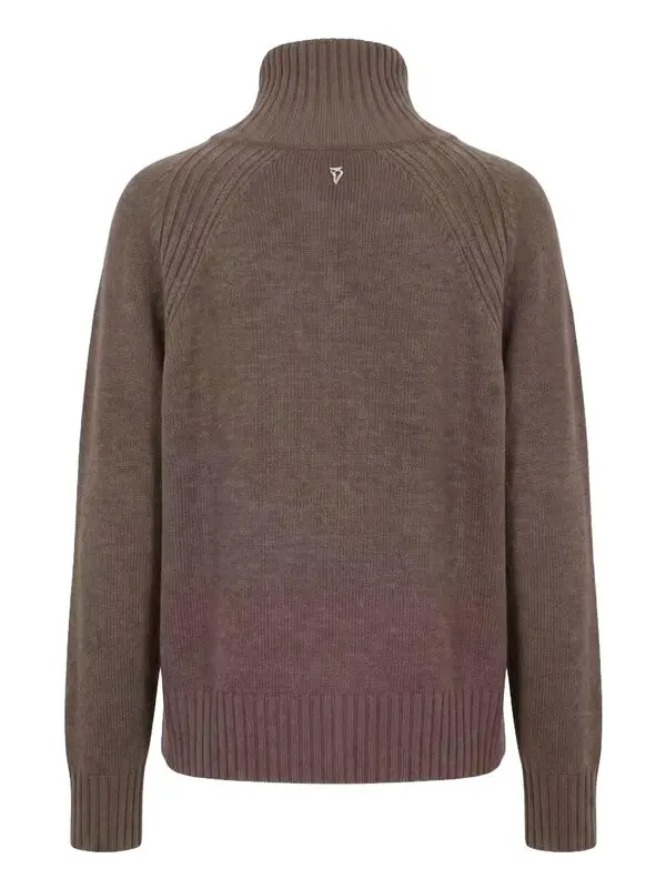 DONDUP Roll Neck Raglan Sleeve Sweater - Brown