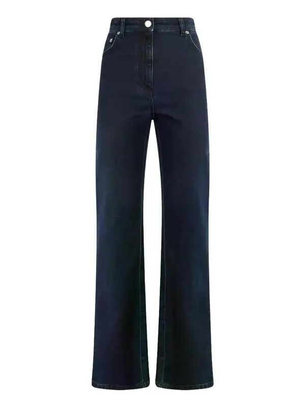 Alberta Ferretti Straight-cut Loose-fit Jeans - Blue