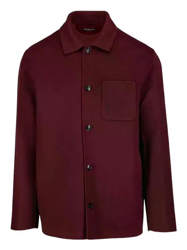 Kiton Button-up Shirt Jacket - Red