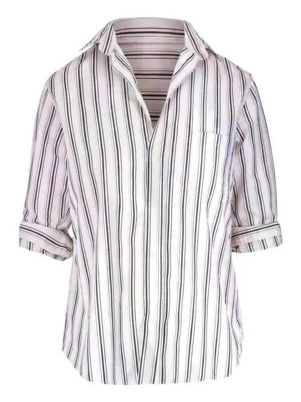 Frank & Eileen Waverly Striped Shirt - Neutrals