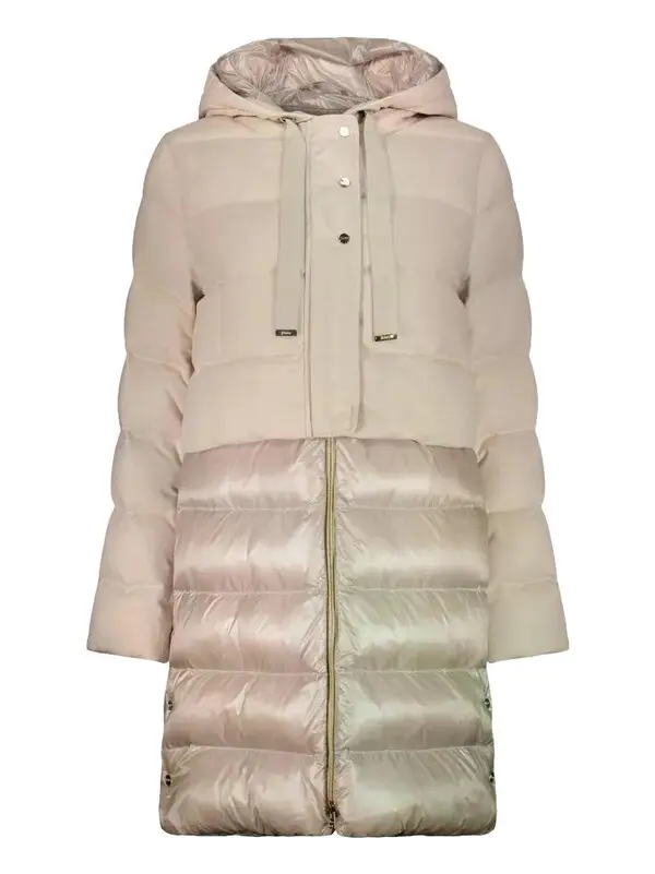 Herno Hooded Quilted Down Jacket - Neutrals