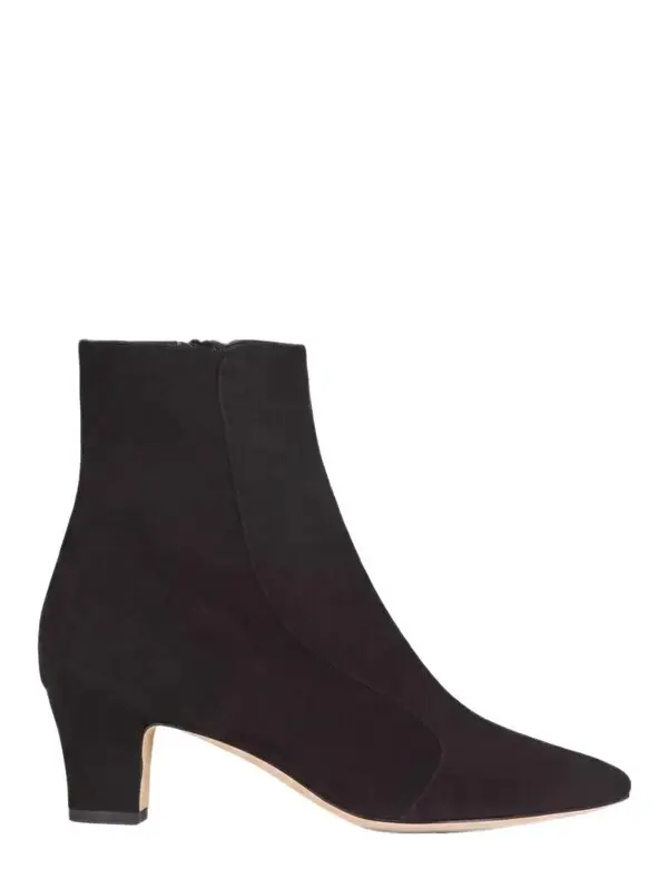 Manolo Blahnik Myconia Suede Ankle Boots - Black