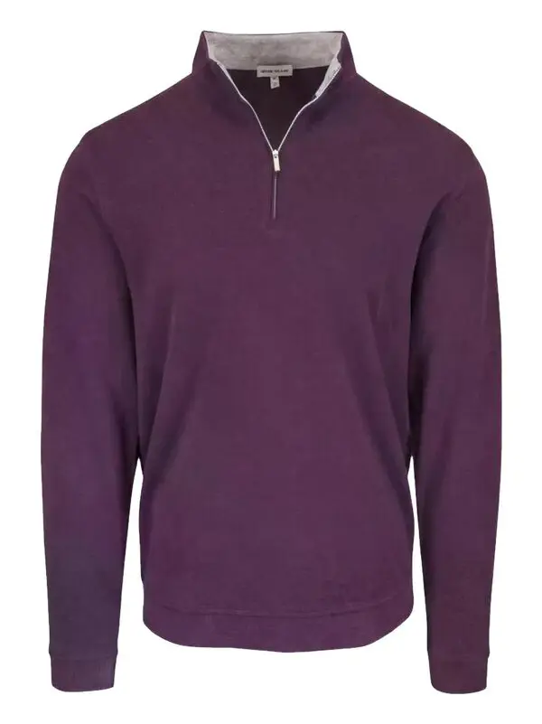 Peter Millar Quarter-zip Sweater - Purple