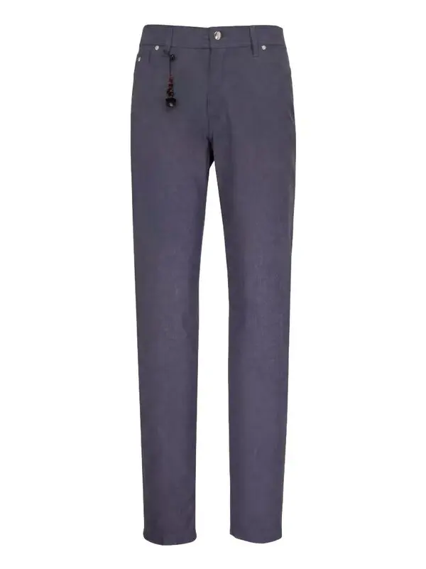 Marco Pescarolo Straight-leg Flannel Trousers - Blue
