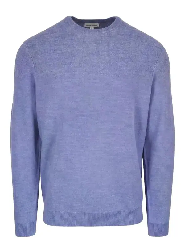 Peter Millar Crew Neck Fine Knit Sweater - Blue
