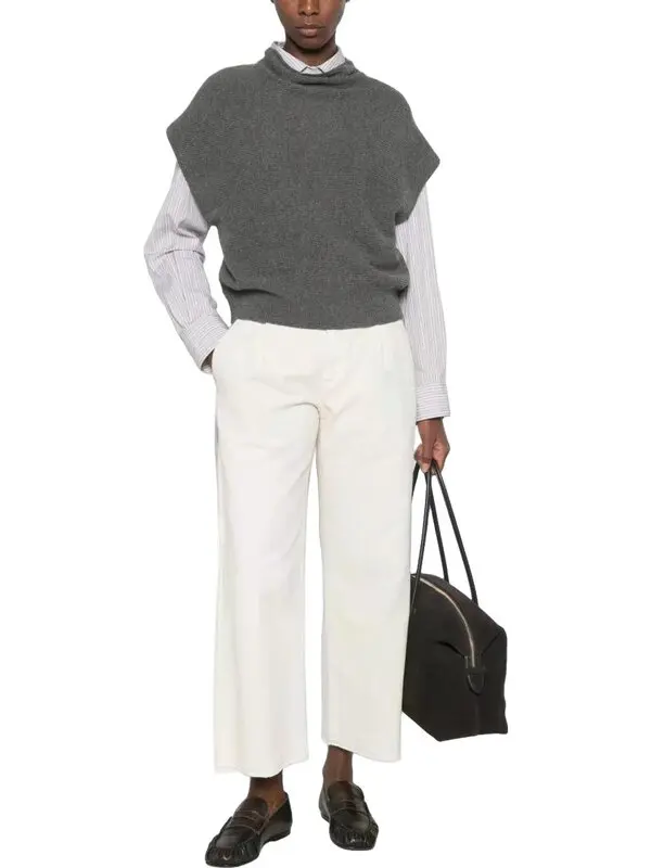 Brunello Cucinelli Belted Trousers - Neutrals