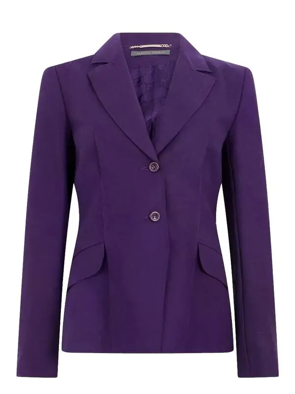 Alberta Ferretti Single-breasted Blazer - Purple
