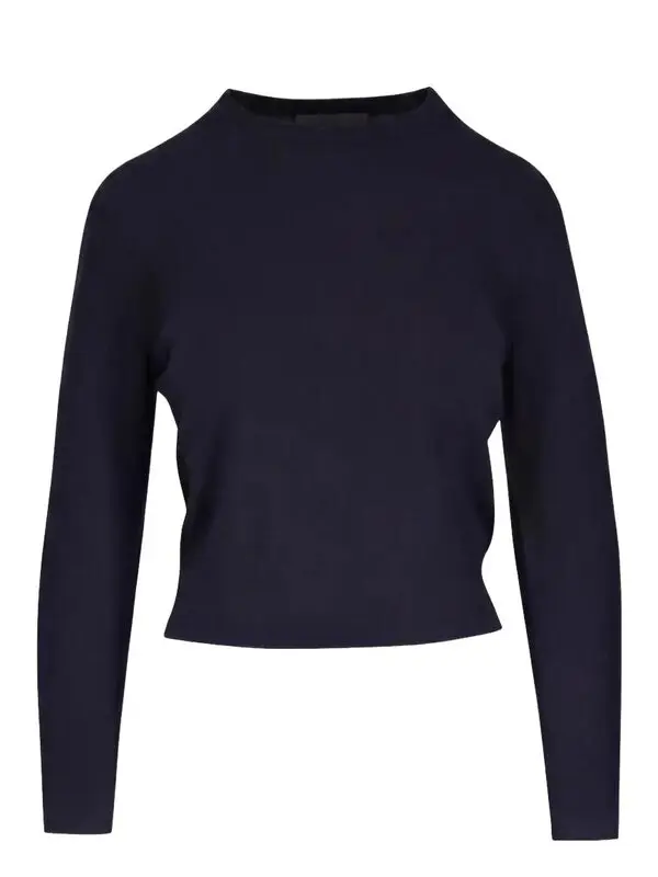 NILI LOTAN Tamara Crew-neck Long-sleeve Sweater - Blue