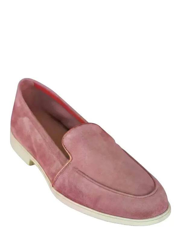 Santoni Suede Loafers - Pink