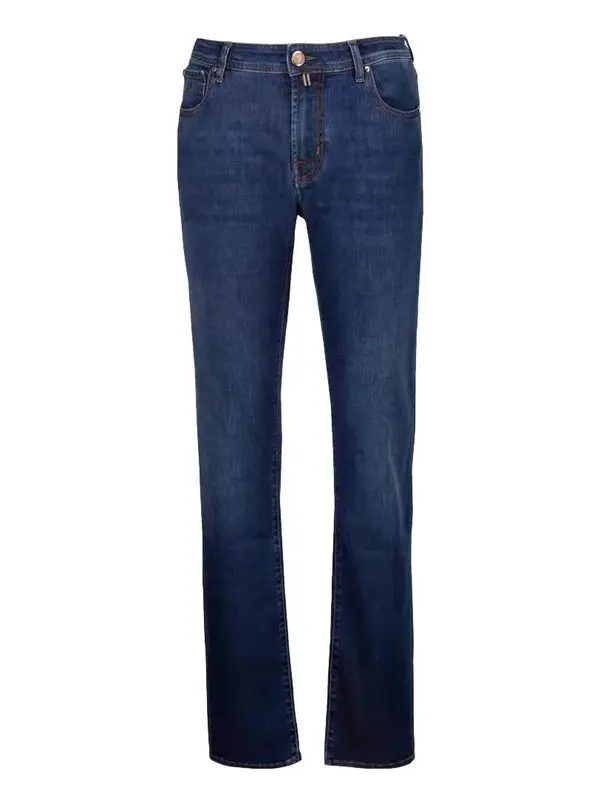Jacob Cohen Slim-fit Jeans With Contrast Stitching - Blue