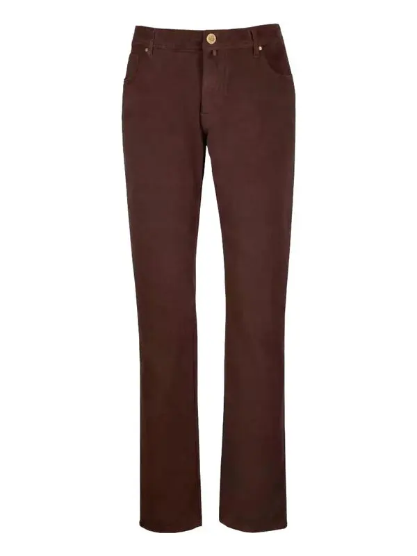 Jacob Cohen Straight-leg Corduroy Trousers - Brown
