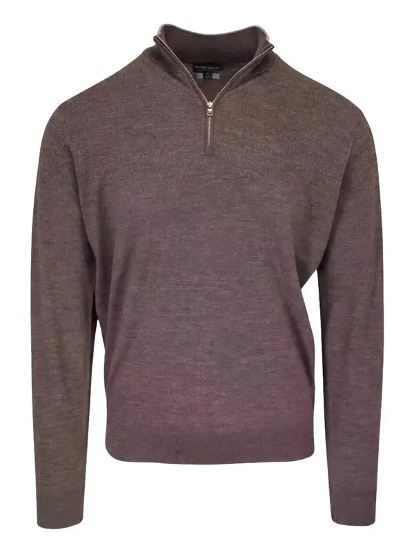 Peter Millar Quarter-zip Sweater - Brown