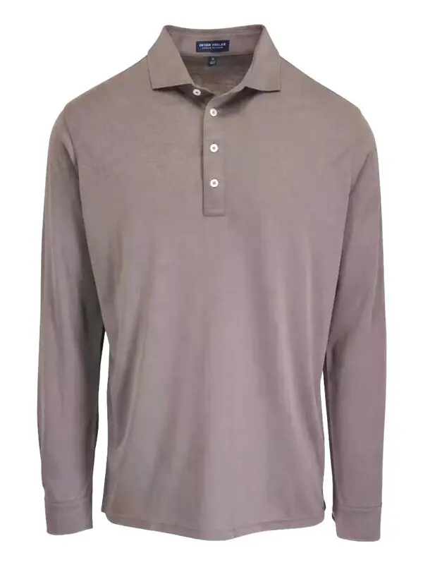 Peter Millar Long-sleeve Polo Shirt - Grey