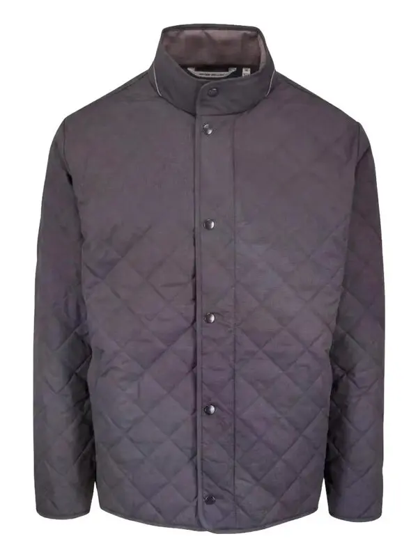 Peter Millar Quilted High-neck Jacket - Grey