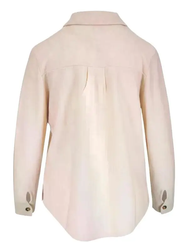 Kinross Cashmere Button-up Overshirt - Neutrals