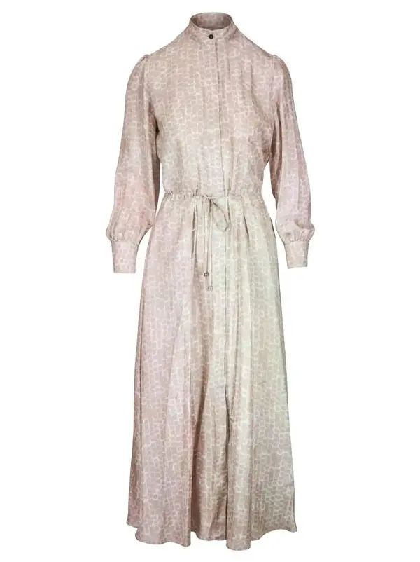 Kiton All-over Pattern Maxi Dress - Neutrals