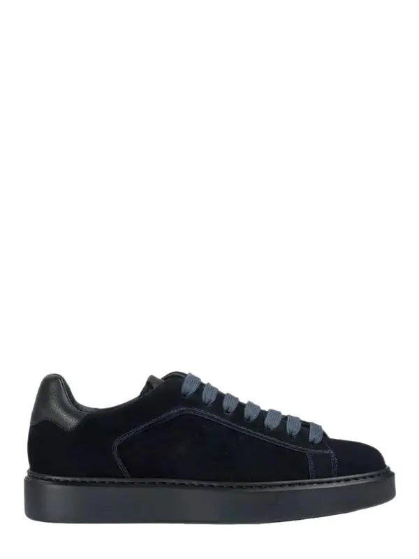 DOUCAL'S Low Top Suede Sneakers - Blue