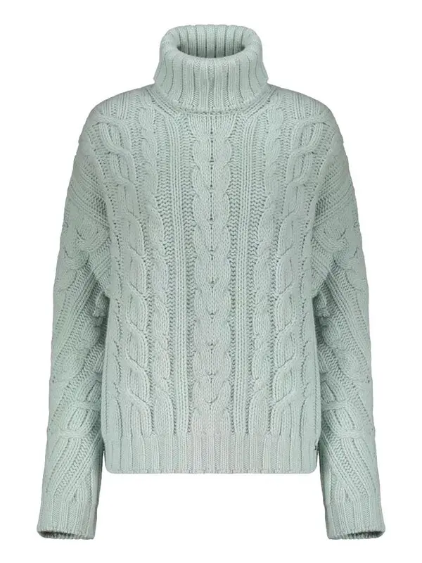 Herno Cable-knit Roll-neck Sweater - Blue
