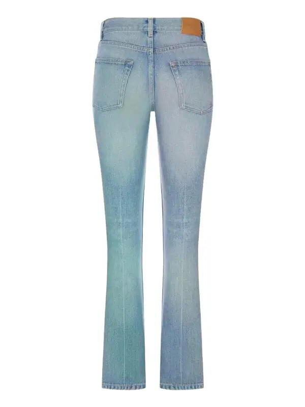 Saint Laurent Mid-rise Straight Leg Jeans - Blue