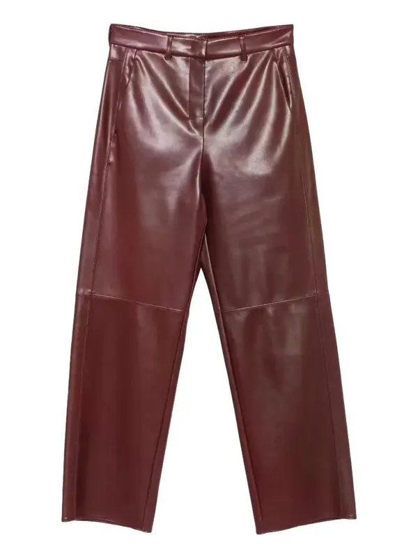 Max Mara Belt Loops Trousers - Red