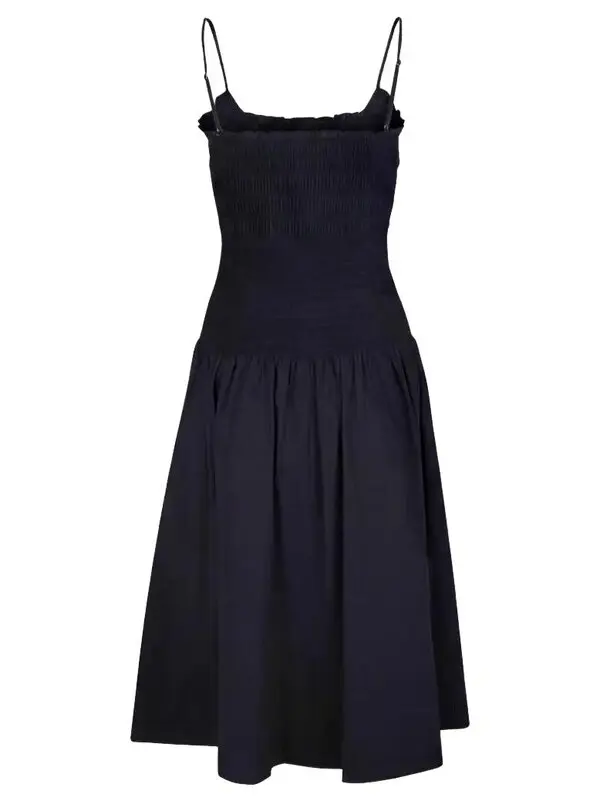 Veronica Beard Serene Cotton Midi Dress - Black