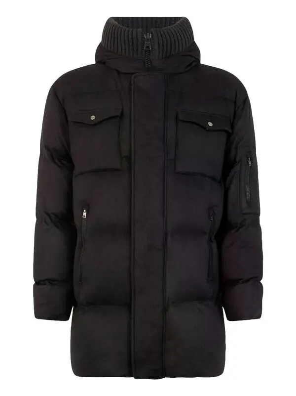 Herno Hooded Padded Jacket - Black