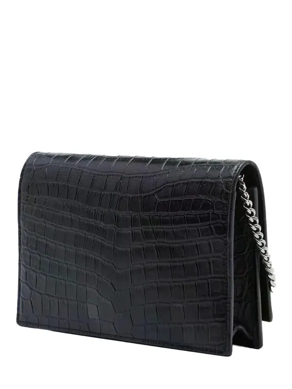 Saint Laurent Monogram Kate Tassel Wallet On Chain Bag - Black