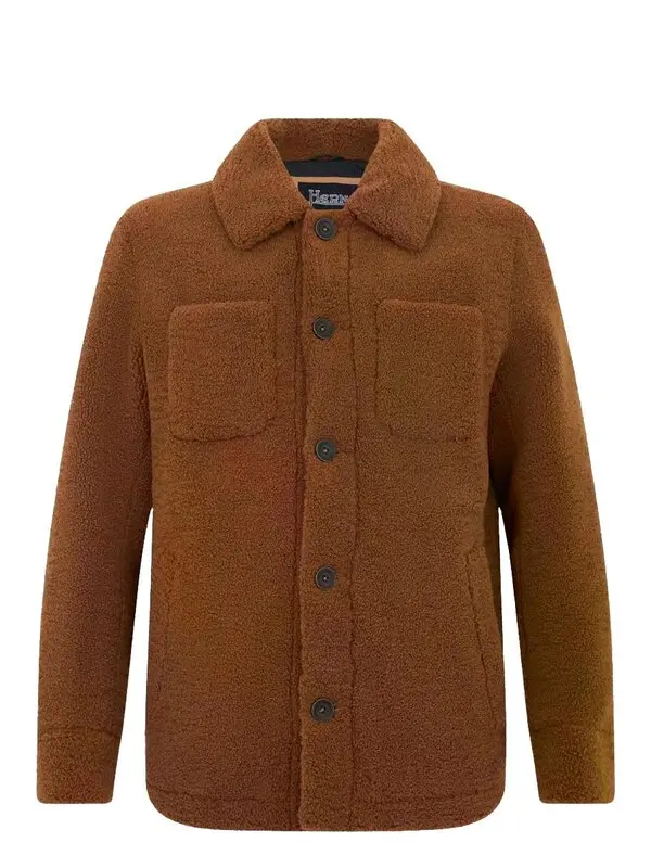 Herno Button-up Coat - Brown