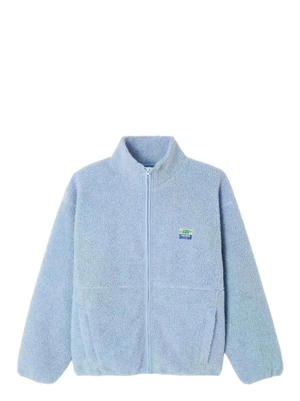 American Vintage Shearling-effect Zip-up Jacket - Blue
