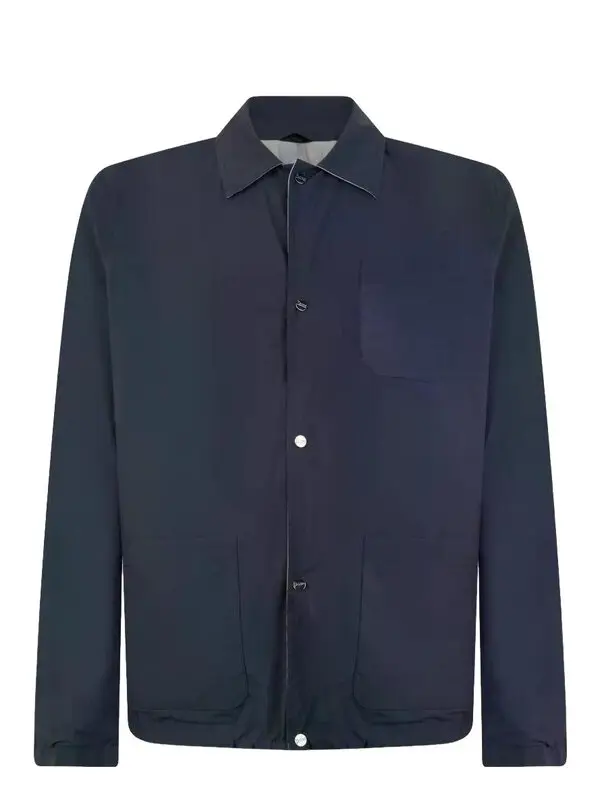 Herno Button-up Collared Jacket - Blue