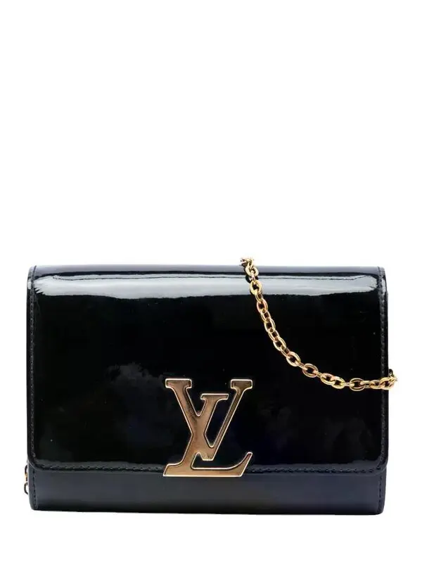 LOUIS VUITTON Vernis Louise Pm Crossbody Bag - Black