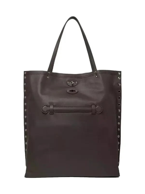 ZANELLATO M A' Spasso® Stud-embellished Tote Bag - Brown