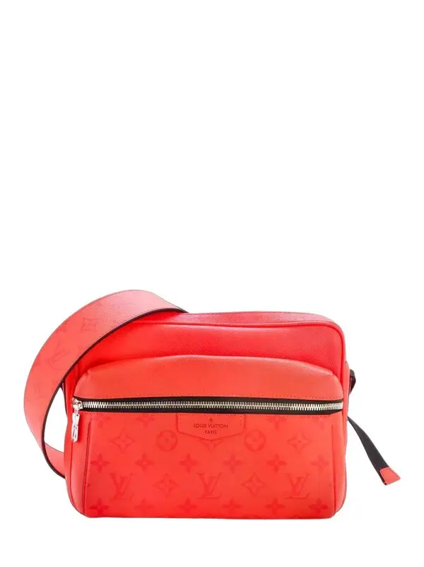 LOUIS VUITTON Monogram Taigarama Outdoor Messenger Bag - Red