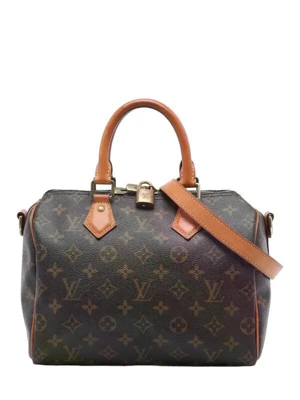 LOUIS VUITTON Monogram Speedy Bandouliere 25 Satchel - Brown