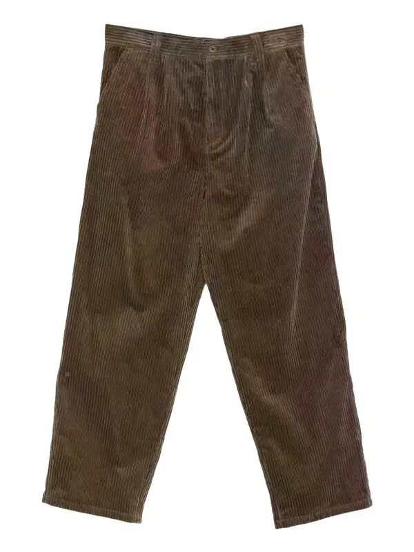A.p.c. Pleated Corduroy Trousers - Brown