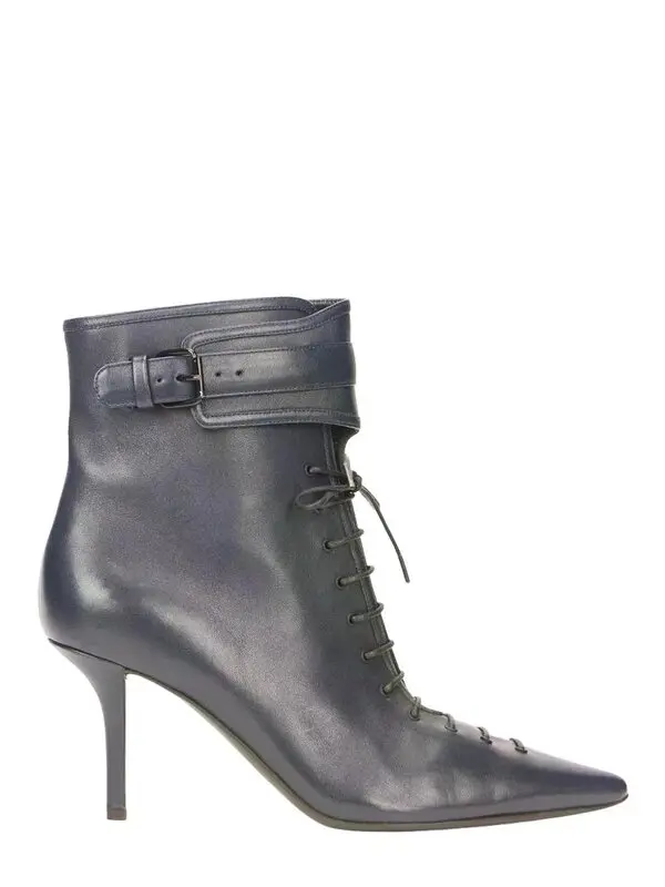 Philosophy Di Lorenzo Serafini Lace-up Buckle-strap Ankle Boots - Blue