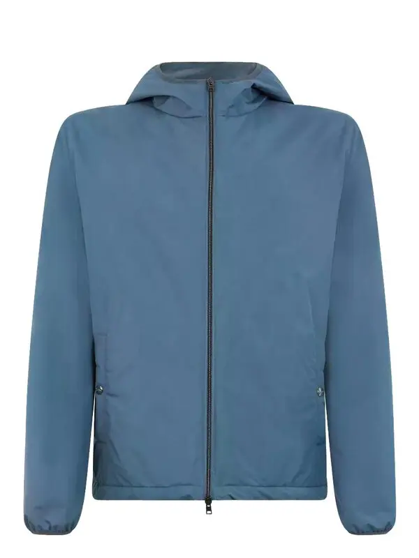 Herno Hooded Zip-up Jacket - Blue