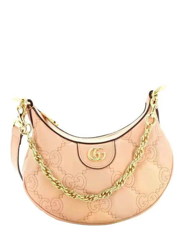Gucci Matelassé Leather Mini Shoulder Bag - Neutrals