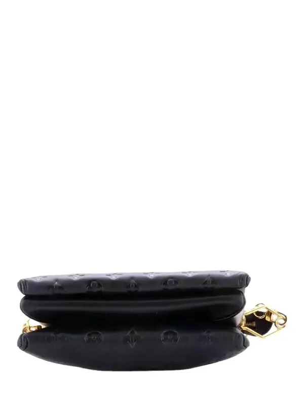 LOUIS VUITTON Coussin Bag Monogram Embossed Lambskin Pm Crossbody Bag - Black