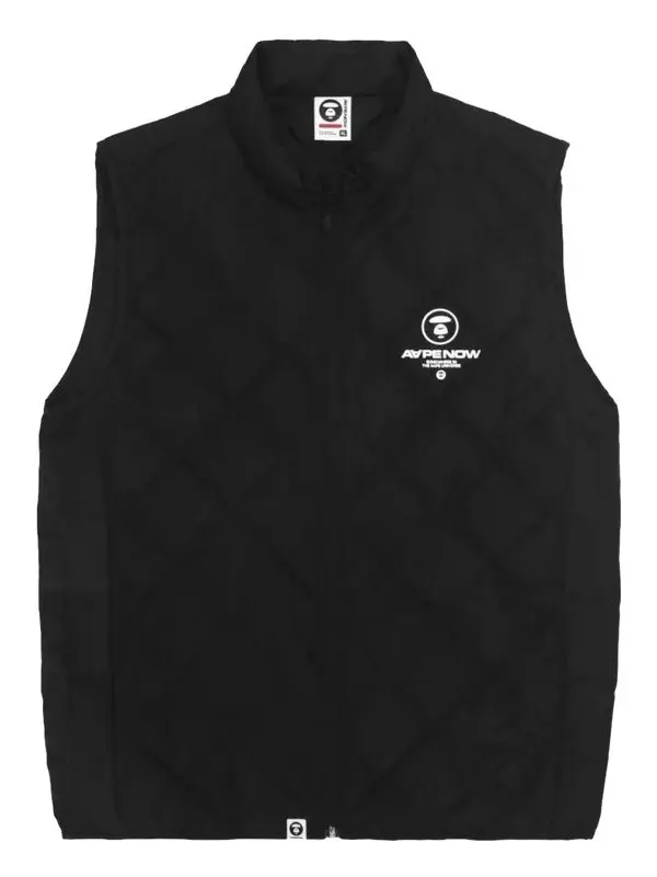 AAPE BY *A BATHING APE Quilted Down-filled Gilet - Black