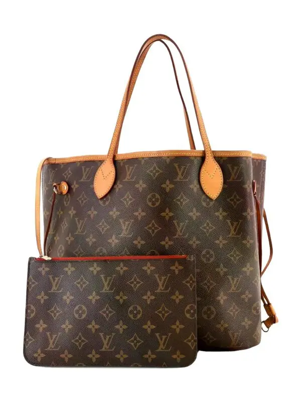 LOUIS VUITTON Neverfull Mm Monogram Canvas Tote Bag - Brown