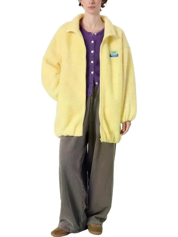 American Vintage Shearling-effect Jacket - Yellow