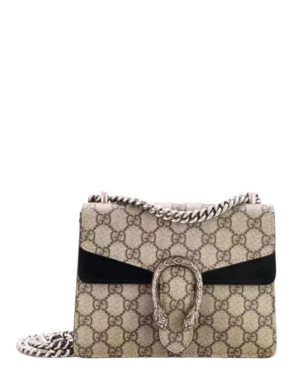 Gucci Dionysus Bag Gg Coated Canvas Mini Crossbody Bag - Black