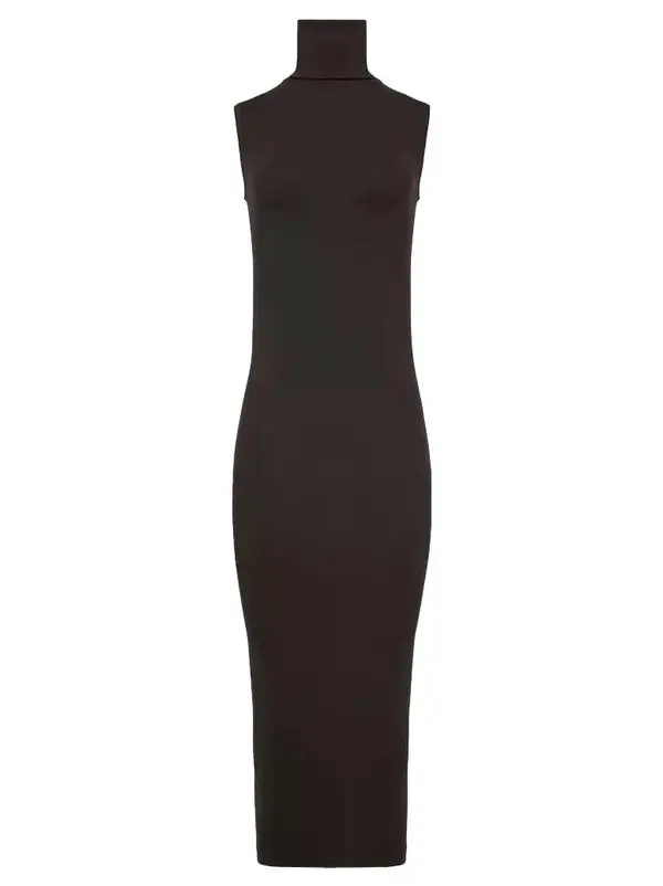 Wolford Seamless Sleeveless Midi Dress - Brown