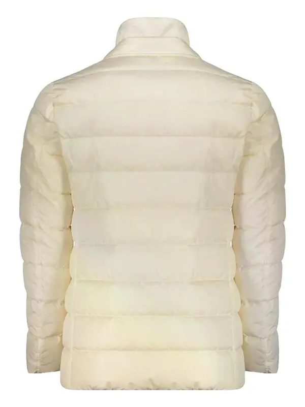 Herno Padded Quilted Jacket With Notched Lapels - Neutrals